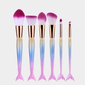 Makeup | Very Soft Mermaid Brush Set 6pc | Poshmark